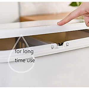 jxgzyy 3 Tiers Kitchen Garbage Sorting Trash Cans 16.54x11x33.07" Trash and Recycling Combo Dry and Wet Separation Can Classification Trash Bin Kitchen Plastic Garbage Can Dual Trash Can Recycle