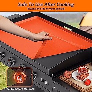 Silicone Griddle Mat for Blackstone 22 Inch Griddle, Heavy Duty Food Grade Silicone Grill Cover,Protect Griddle from Rodents, Insects, Debris, and Rust, Premium Silicone Griddle Mat Cover