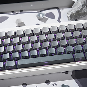 mintcaps Shine Through Keycaps -133keys PBT Doubleshot keycaps Gradient Side Print Cherry Profile Keycap Set for 60% 65% 75% 100% Cherry Gateron MX Switches Mechanical Keyboard
