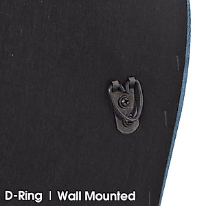 BEVERDY 63" x 24" Full Length Mirror with Stand, Full Length Mirror Wall Mounted, Floor Mirror, Irregular Wavy Mirror, Flannel Wrapped Wooden Frame Mirror, Full Body Mirror, Black