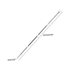 Cabilock 3pcs Clothing Shelf Cm Rod Utility Steel Outdoor Reacher Curtain Reach Retractable Hanger Pole Clo Stainless Adjustable Clothes Telescopic Wardrobe Poles Reaching with Long