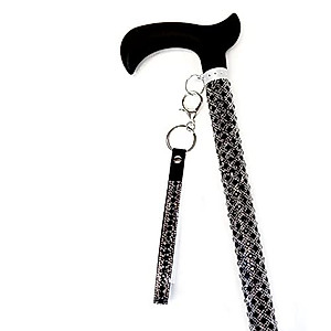 Jacqueline Kent Sugar Cane - Adjustable Cane - Black Diamond