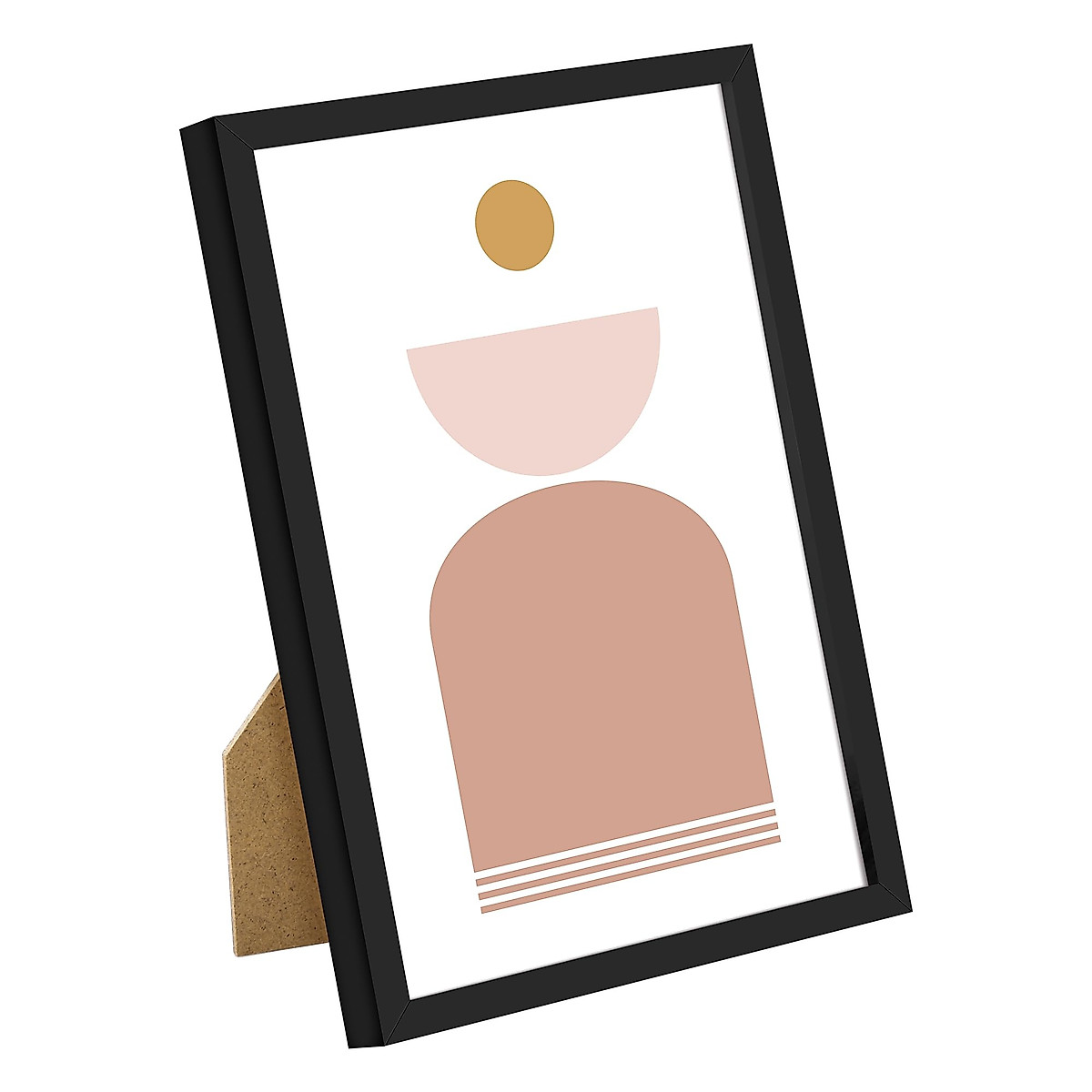 upsimples 5x7 Picture Frame Set of 3, Made of High Definition Glass for 5x7 Black Frames, Wall and Tabletop Display Thin Border Photo Frame for Home Décor