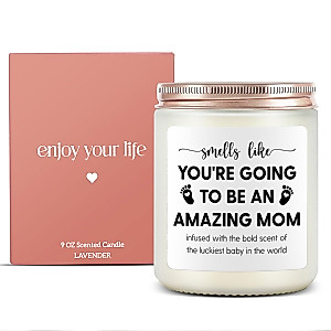 Pregnancy Announcement for Mom, New Mom Gifts, Best Gifts for Expecting Mom, Pregnancy Gifts for Expecting Mom, Mommy to be Gifts for 1st Time Mom, Baby Shower Gifts for Mom Scented Candles