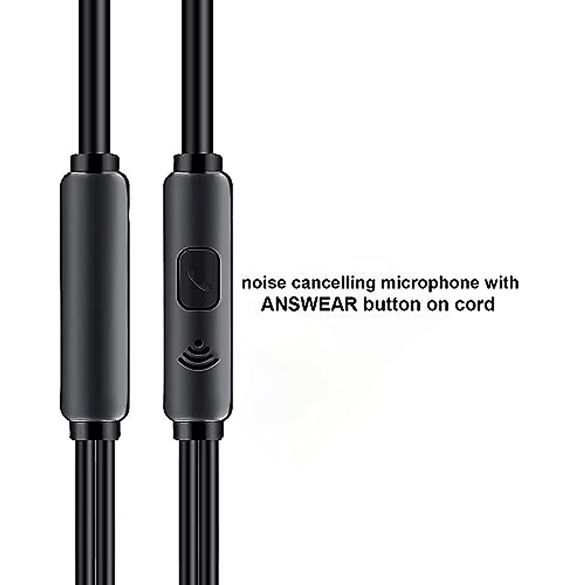 kolodosa 2 Pack Wired Earbuds - Metal Corded Earphones with Microphone Headphones Ear mic Buds Driver bass high Phone Android Quality Earbud Headphone Earphone Phones Best audifonos Volume