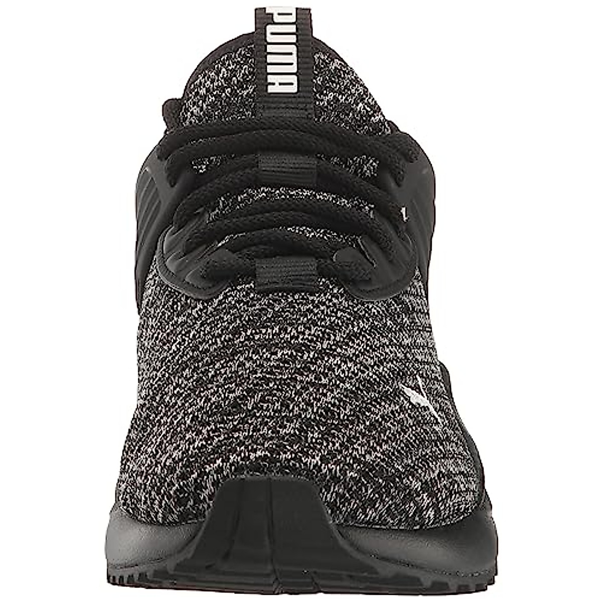 PUMA Men's Pacer Future Doubleknit Lace Up Fashion Sneaker Blk/Wht 10.5 Medium US