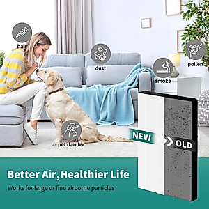 FCFMY 4 Packs F2 A2 True HEPA Replacement Filter Compatible with 3M Filtrete Room Air Cleaner Purifier Models FAP-C02-A2 FAP-C03-A2 FAP-T03-A2 FAP-C02WA-G2 FAP-C03BA-G2 FAP-T03BA-G2 FAP-SC02N