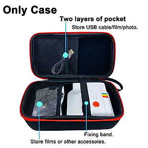 RAWECUD Hard Carrying Case for Polaroid Go Instant Mini Camera (9035), Travel Storage Box for Polaroid Go Camera and Film Accessories (Case Only) (Black)