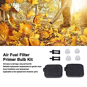 Naroote Air Fuel Filter Primer Bulb Kit, Easy Installation Blower Accessories ABS Sponge for Garden Tool