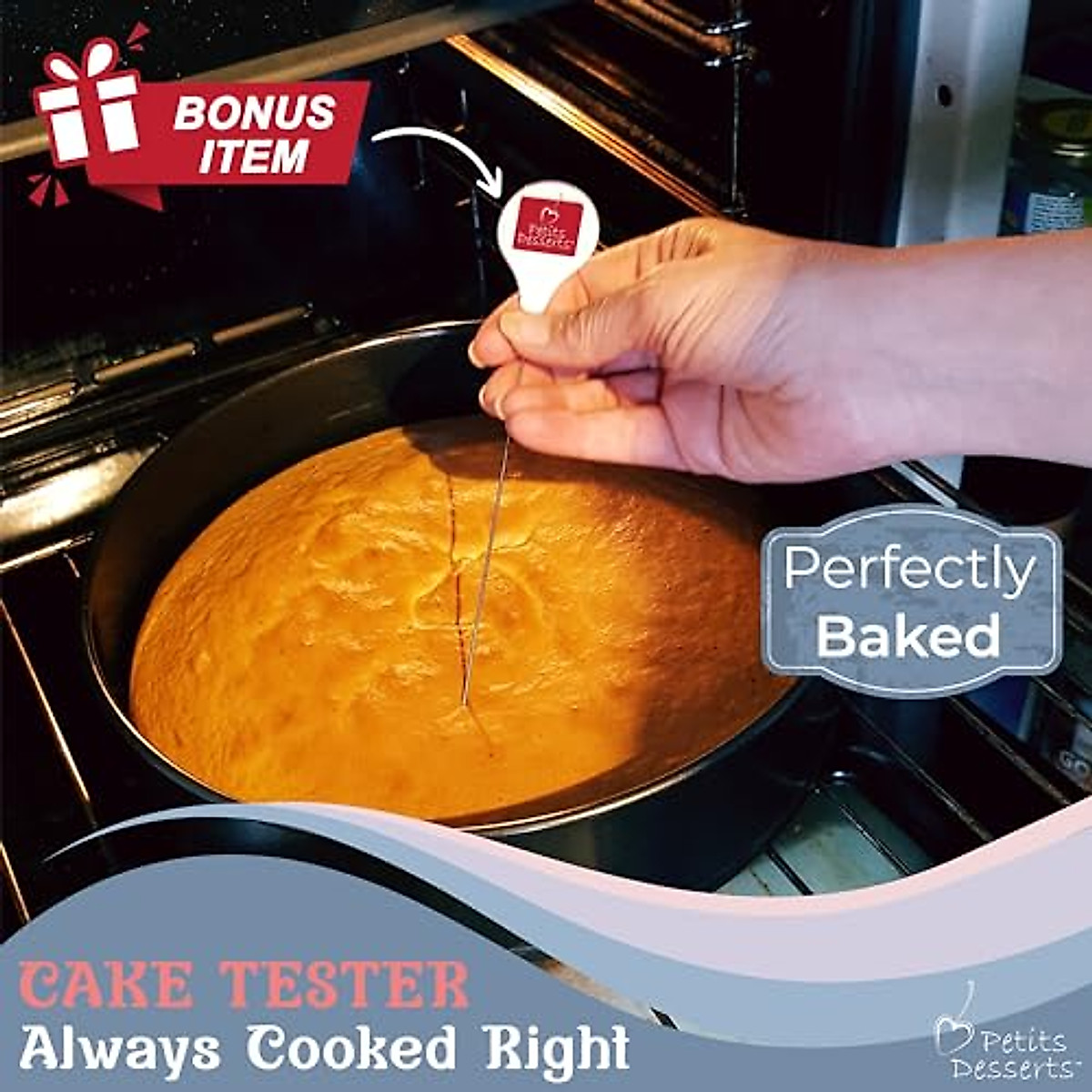 Spring Form Pans for Baking (4/7/9/11 Inch) with CAKE SLICER and TESTER - Nonstick Cheesecake Pan Set – Leakproof Spring Form Pan Set – Springform Pans Compatible with Instant Pot - Spring Pan Set