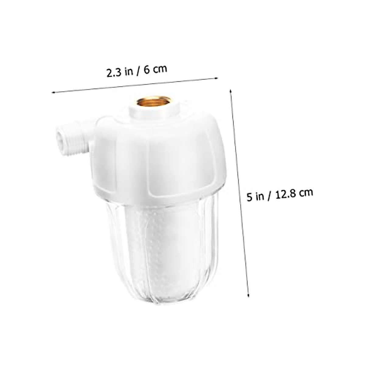 PLAFOPE 2pcs Filter Compact Washer flushable Shower Water Small Laundry Machine Small hot Water heaters Front Load Washer Plastic Heater Purifier White Water Washing Machine pp Cotton