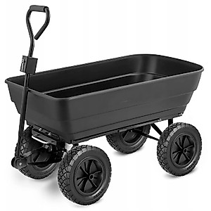 HEIHAK 4 PCS 8 x 1.75 inch Solid Rubber Hand Truck Wheel, Universal Flat Free Lawn Mower Wheels with 1/2 Inch Axle, Replacement Tire for Hand Truck Dolly Cart Compressor, 110 LBS Load Capacity