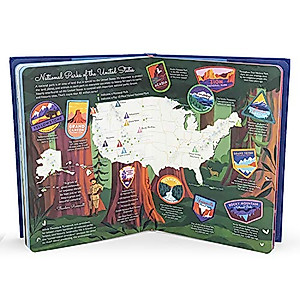 America The Beautiful - Celebrating America's History, Landmarks, Parks, Artists, Food, Maps, And More! (Children's Hardcover Luxury Storybook)