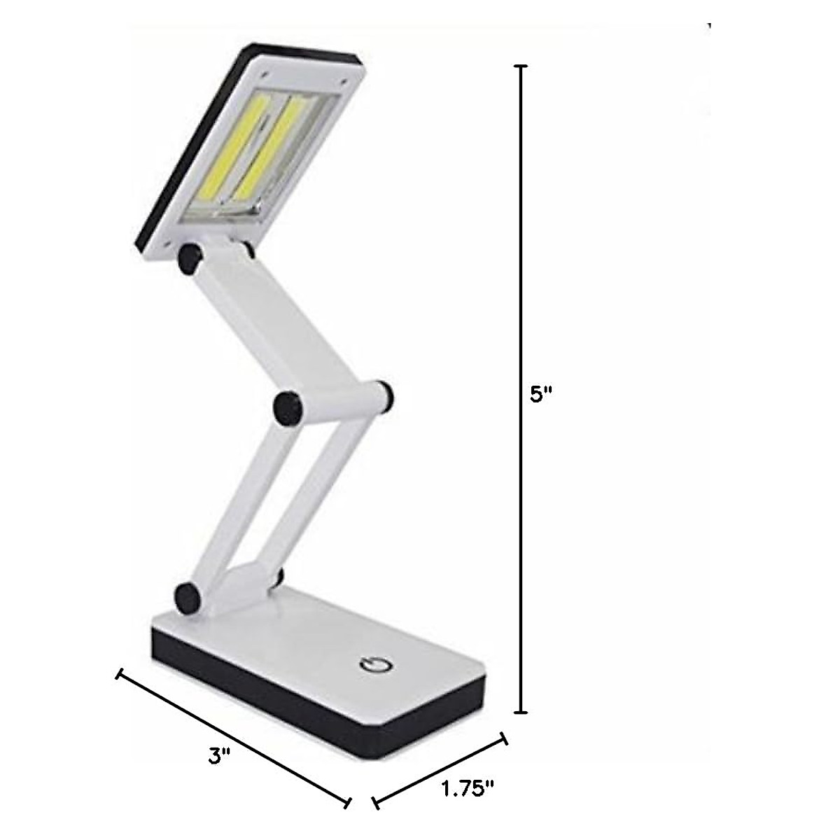 [New Version] TOMOL Super Bright COB LED Portable Desk Lamp Travel Lamp :Foldable, Touch Sensitive Control, 3 Adjustable Brightness Levels, Battery and USB Powered