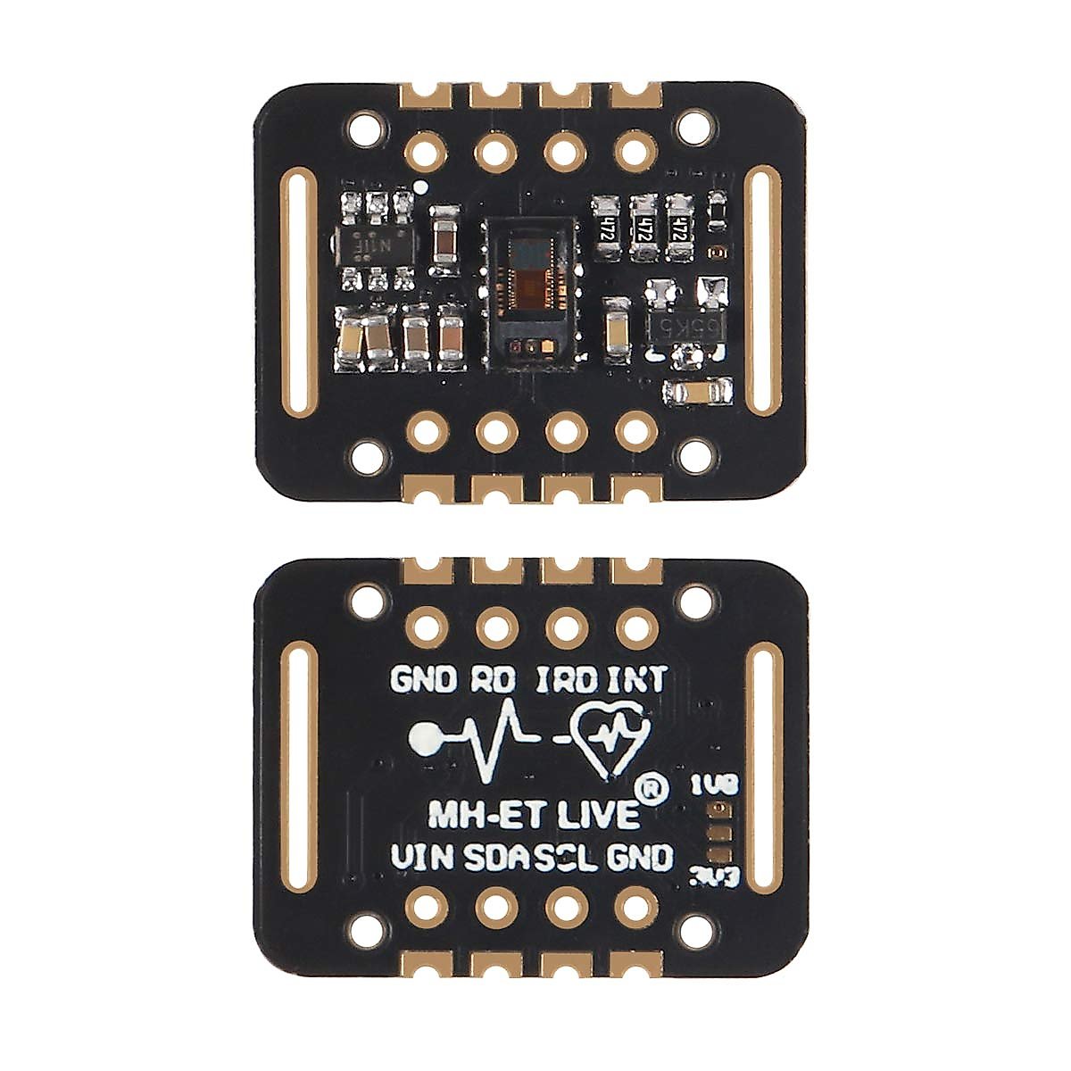 ACEIRMC 4pcs Heart Rate Sensor Module MAX30102 Pulse Detection Blood Oxygen Concentration Compatible for Arduino STM32