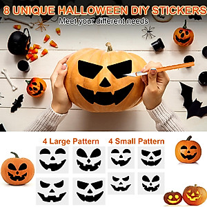 Pumpkin Carving Tools, 15 PCS Professional Pumpkin Carving Kit for Adults & Kids with LED Candles, Heavy Duty Stainless Steel Pumpkin Cutting Knife Supplies for Halloween Decoration Jack-O-Lantern