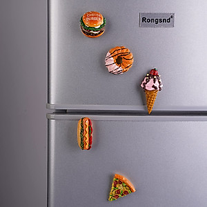 Aiuwo Refrigerator Magnets for Fridge Magnets,Cute Magnets Kitchen Decoration Kitchenware,Perfect for Refrigerators, Whiteboards, Maps and Other Magnetic Items (A-Food (5PCS))