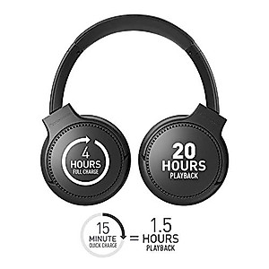 Panasonic RB-M700B Deep Bass Wireless Bluetooth Immersive Headphones with XBS DEEP, Bass Reactor and Noise Cancelling (Black) (Renewed)