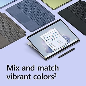 Microsoft Surface Pro 9 (2022), 13" 2-in-1 Tablet & Laptop, Thin & Lightweight, Intel 12th Gen i5 Fast Processor for Multi-Tasking, 8GB RAM, 256GB Storage with Windows 11, Platinum Microsoft Copilot