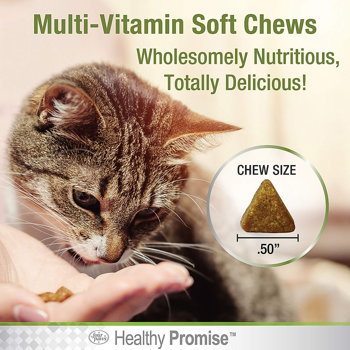 Four Paws Healthy Promise Cat Multivitamin Soft Chews 120 Count