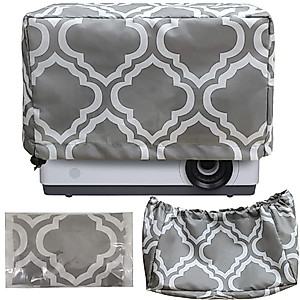 Skyour Projector Dust Cover Printing Waterproof UV-Resistant Outdoor Movie Video Projector Covers for Ceiling Mounted Universal Projectors Cover