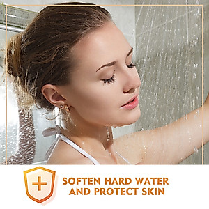 Replacement Anion Mineral Bead Stone Ball, Purifying Water Mineral Stone Bead, Filtration Stone Bead Ball for Filtered Shower Head, Diameter 7-8 mm (Orange, Gray, White,150.0 Grams)