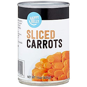 Amazon Brand - Happy Belly Sliced Carrots, 15 ounce (Pack of 1)