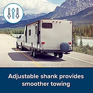 Camco Eaz-Lift Elite 1,000lb Weight Distributing Hitch Kit with Sway Control (48058) for Trailer, black