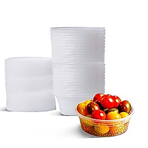 Tokuyo [24 Sets - 8 oz.] Plastic Deli Food Storage Containers With Airtight Lids Use for Microwave,Freezer,Dishwasher-Safe,BPA Free,Leakproof,Recyclable
