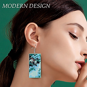 KAERUN 12 Pairs Women's Tanjiro Earrings Anime Demon Slayer Earrings Cosplay Fashion Double-sided Acrylic Alloy Resin Earrings