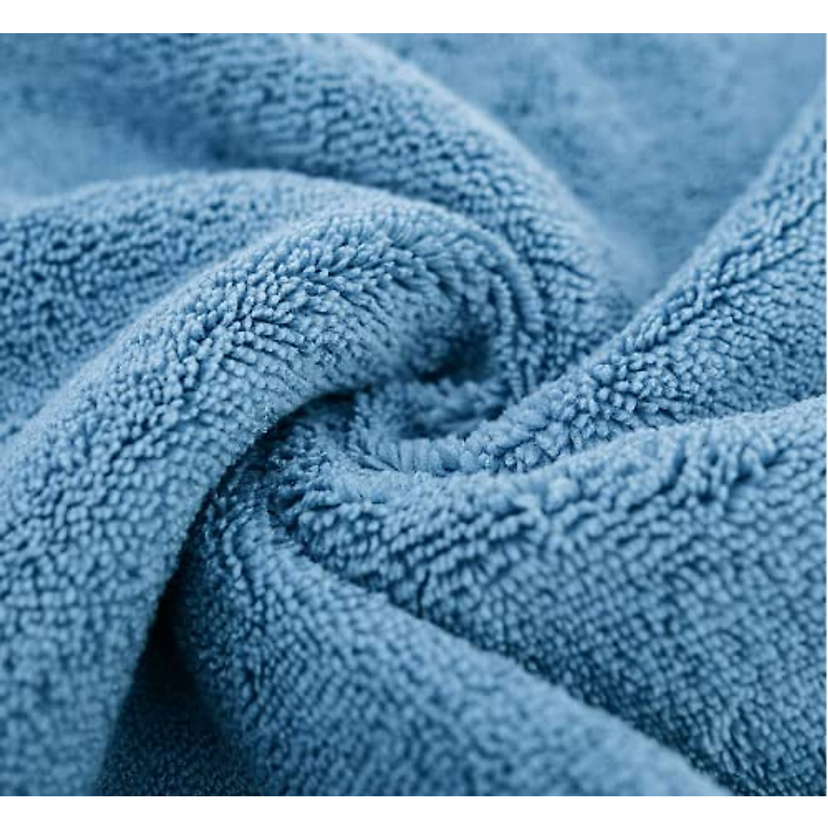 Mainstays Value 10-Piece Towel Set | 100% Light Terry Cotton (Office Blue)