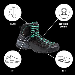 Salewa Men's MS ALP Trainer MID GTX Trekking & Hiking Boots, Black, 11.5