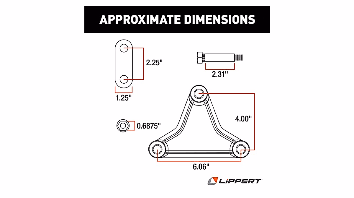 Lippert Trailer Axle AP Kit for 2,000-7,000-lb Axles