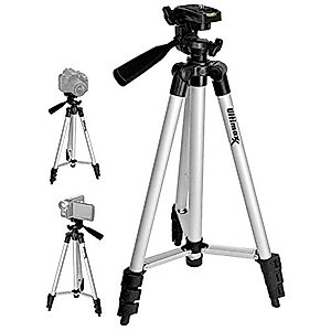 Ultimaxx 50" Inch Lightweight Portable Camera Tripod Stand with Carrying Bag for Sony, Nikon, Canon, Olympus, Pentax, Panasonic, Samsung Cameras and Camcorders