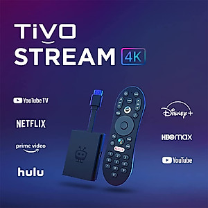 TiVo Stream 4K – Every Streaming App and Live TV on One Screen – 4K UHD, Dolby Vision HDR and Dolby Atmos Sound – Powered by Android TV – Plug-In Smart TV