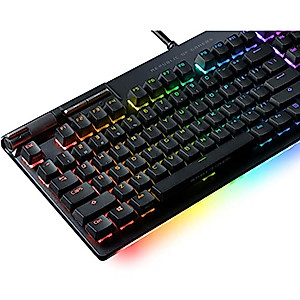 ASUS ROG Strix Flare II Animate 100% RGB Gaming Keyboard - Hot-swappable, ROG NX Brown Tactile Switches, Customizable LED Display, PBT Keycaps, Acoustic Dampening Foam, Media Controls, Wrist Rest