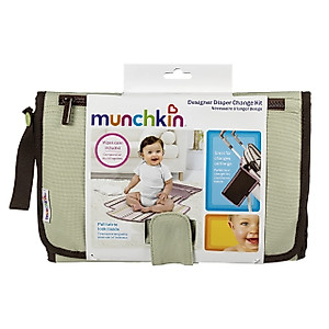 Munchkin® Go Change™ Portable Diaper Changing Kit with Changing Pad and Wipes Case, Grey