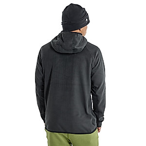 Burton Men's Stockrun Warmest Hooded Full-Zip Fleece, True Black, L