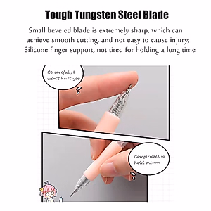 25 Pcs Craft Cutting Tools, Paper Cutter Pens with Tungsten & Ceramics Head, Quick Dry Glue Pen, Art Blade for Papercrafts Handmade Engraving DIY Drawing