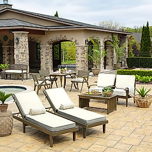 Arden Selections ProFoam Performance Outdoor Seat Cushion 20 x 20, Sand Cream