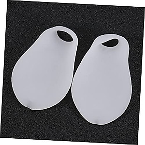 2pcs Silicone Gel Crib Protector Foot Protectors for Feet Nursing Clip Board Foot Pad Toe Sleeve Little Toe Cover Jacket Finger Cot Hammer Care Miss Toe