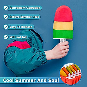 Silicone Popsicle Molds 10-cavity, DIY Ice Pop Mold for Kids Adult Teens, BPA Free Ice Cream Molds for Party Yogurt Juice Smoothies Sticks