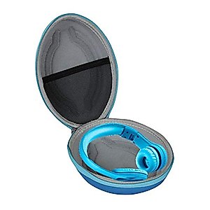 Hermitshell Hard Travel Case for LilGadgets New Connect+ Pro Premium Volume Limited Wired Headphones (Blue)