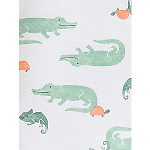 Simple Joys by Carter's Baby Boys' 6-Pack Sleeveless Bodysuits, Alligator/Dinosaur/Stripe/Trucks, 3-6 Months