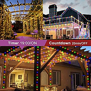 HegangNiu Smart Globe Christmas Lights Outdoor 30FT 26 LED, Smart Voice & WiFi App Controlled,Waterproof Color Changing String Lights for Yard,Garden,Wedding,Holiday Party,Valentine's Day Decorations