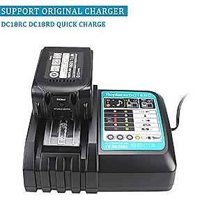 TENMOER 18V 9.0Ah BL1890 Replacement Battery Compatible with Makita Battery BL1830B BL1860B with Digital Display