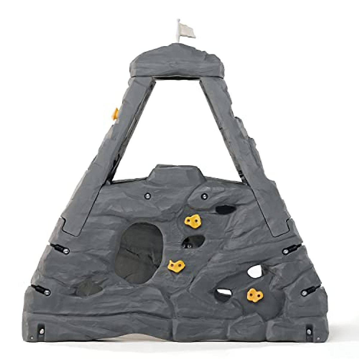 Step2 Skyward Summit Climber – Authentic Kids Playset Rock Climbing Wall with Four Unique Climbing Walls, Two Cargo Nets, Floor Net, and Flag – Rock Climbing Jungle Gym for Backyard