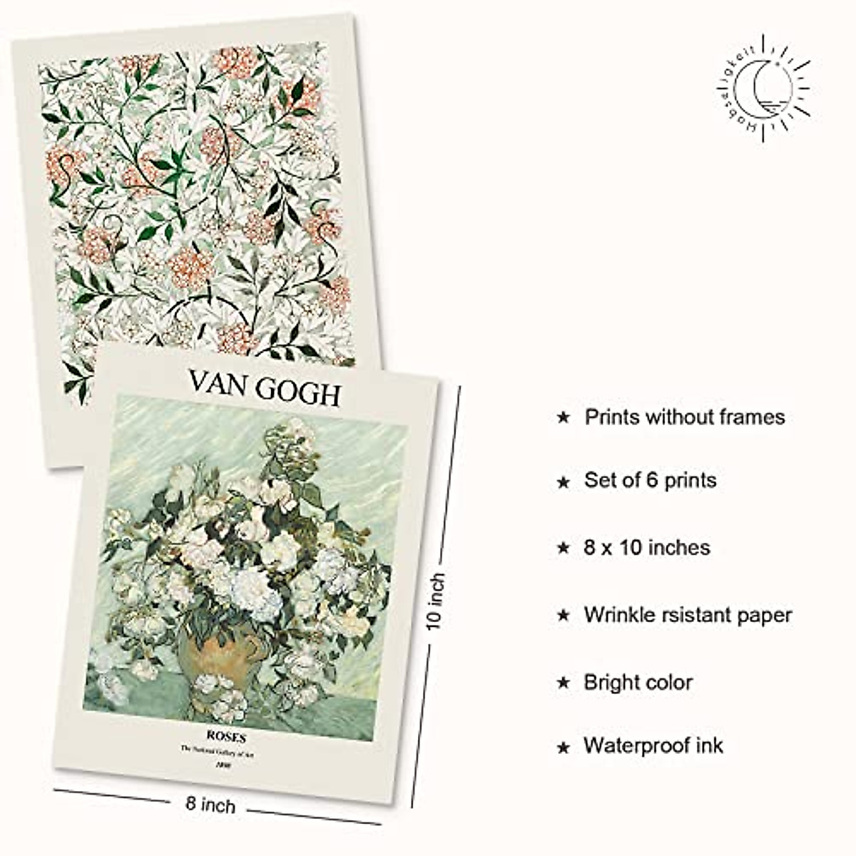 Habseligkeit Sage Green Master Wall Art Prints, Abstract Matisse Wall Art Exhibition Posters, Vintage Art Boho Art Prints, Retro Room Decor for Aesthetic Bedroom（8x10inch, Unframed