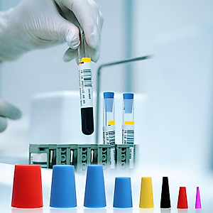 110pcs Silicone Tapered Plugs, 8 Sizes 1/16-5/8in High-Temperature Resistant Stoppers Tapered Plug Rubber Cork for Hole Spraying Coatings Paint Protection