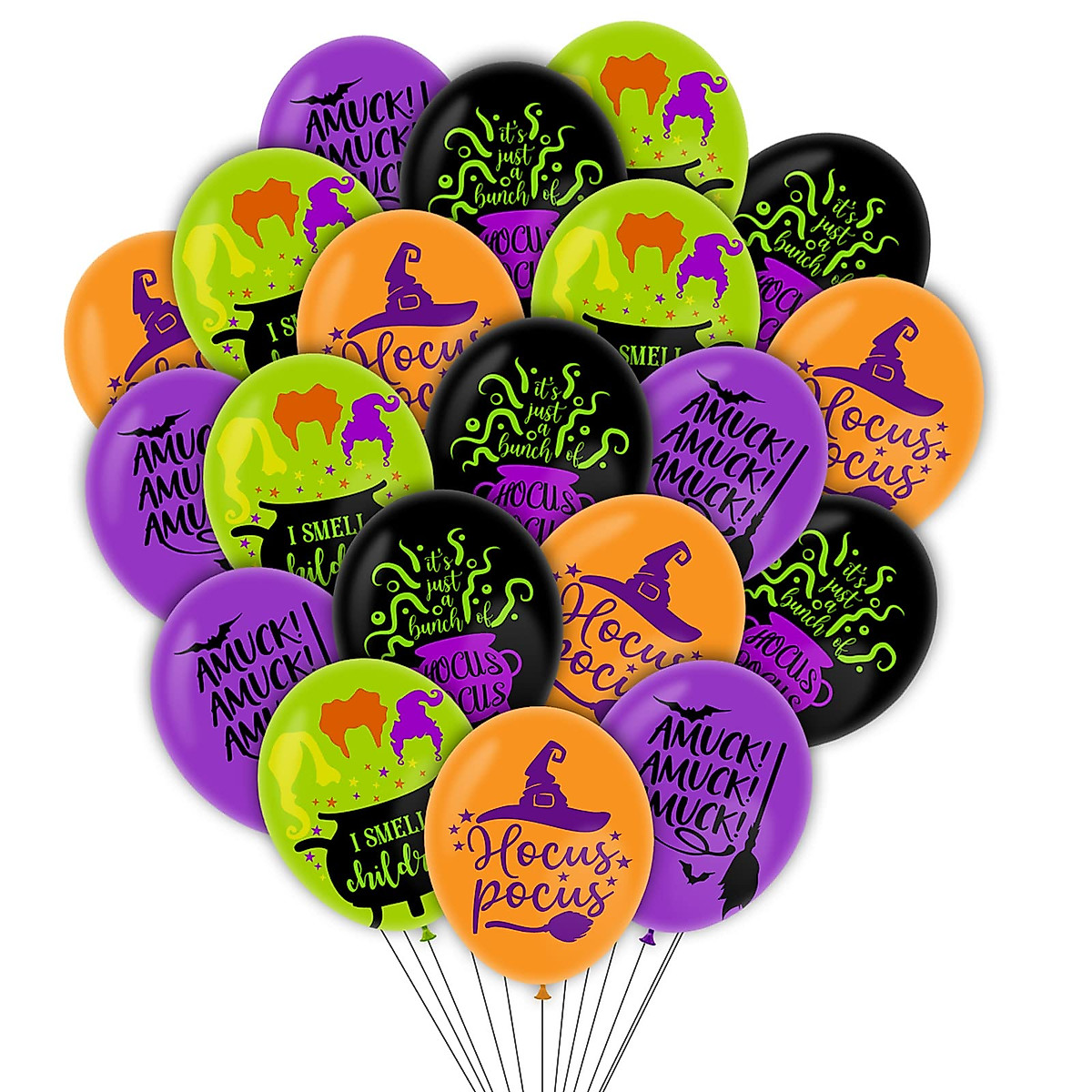 Latex Balloons 36Pcs Halloween Themed Party Wall Decoration Festival Celebration Party Supply